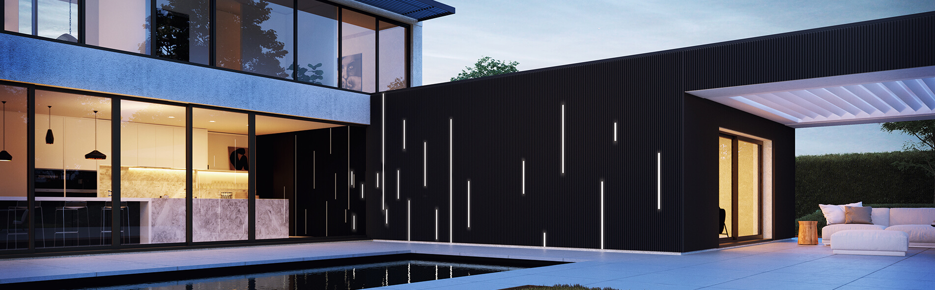 Renson Linarte : bardage vertical en aluminium | Renson Outdoor